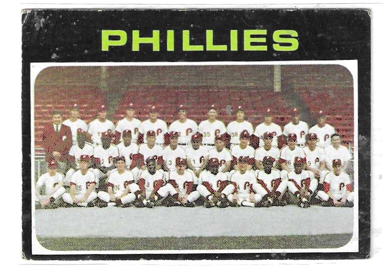 Philadelphia Phillies Team Card Topps 1971 Black Border #268 (8480) | eBay