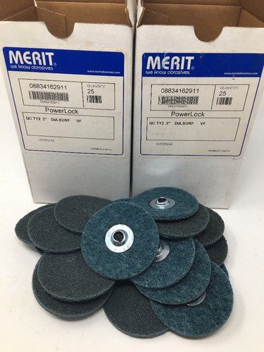 (48) Merit 3" Very Fine Surface Conditioning Discs, Powerlock, Quick ...