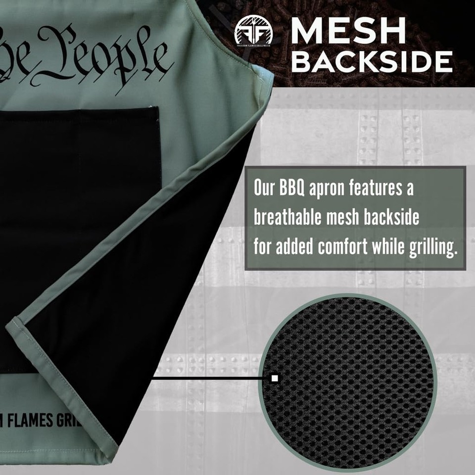 BBQ Grill Apron | Made in the USA | Kitchen Apron with Pockets ...