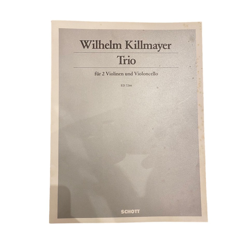 3213 Wilhelm Killmayer TRIO FÜR 2 VIOLINEN UND VIOLONCELLO +Abb | eBay.de