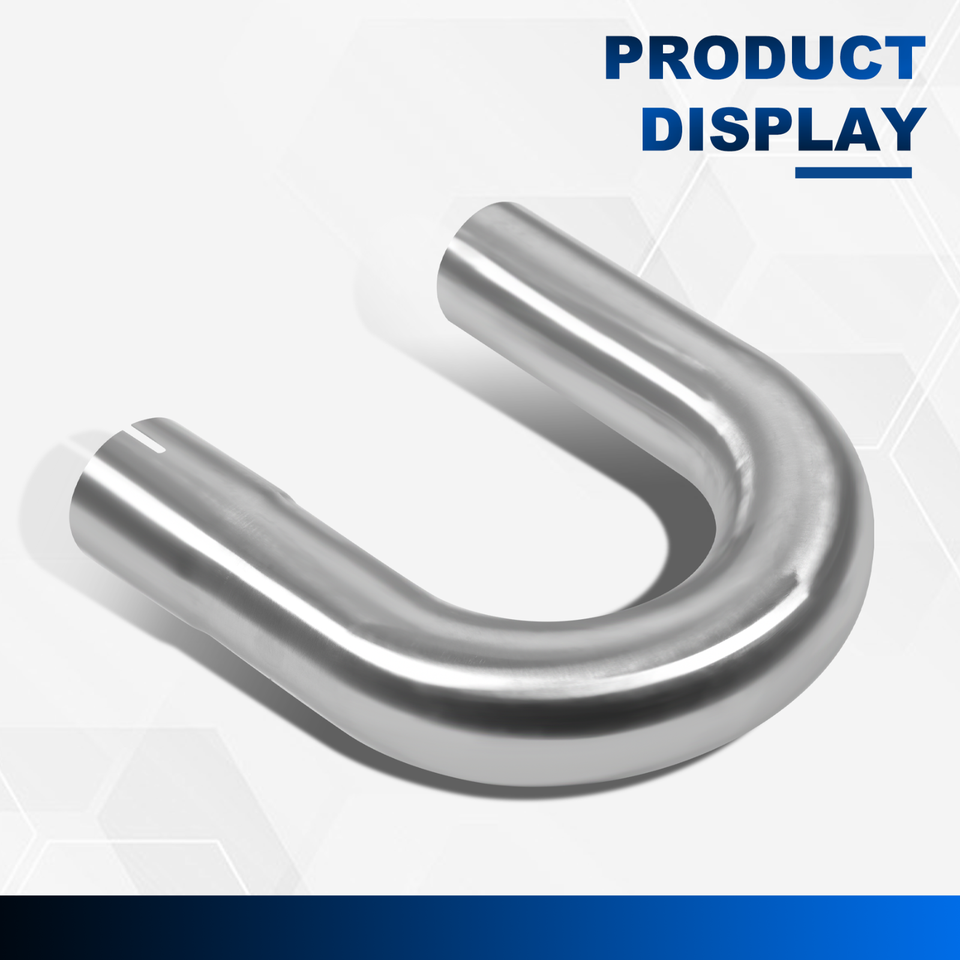 DIY 16Pcs 2"OD Stainless steel Mandrel Bend Straight U-Bend Exhaust ...