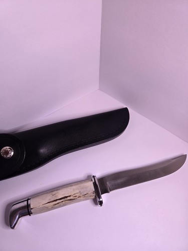 1993 Buck 105 Pathfinder Knife with Sheath, Bone Handle | eBay