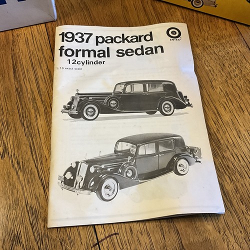 1/16 Entex 1937 Packard Formal Sedan V12 1980 Started Incomplete | eBay