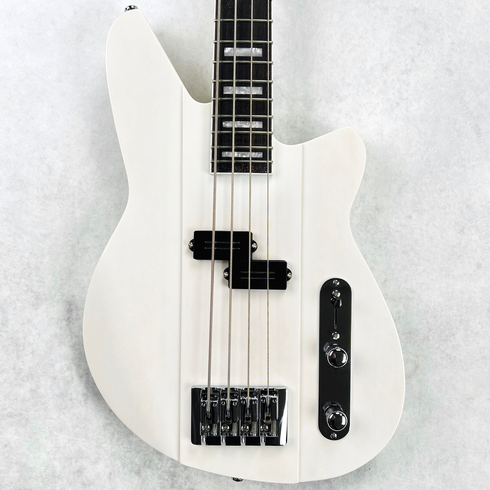 Reverend Sentinel Electric Bass Guitar - Transparent White for sale ...