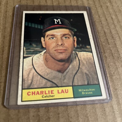 1961 Topps Charley Lau #261 Milwaukee Braves Vintage Baseball Card ...