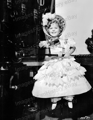 8x10 Print Shirley Temple with Gyroscopic Motion Picture Camera 1935 # ...