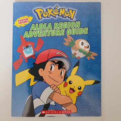 Pokémon Alola Region Adventure Guide with Poster 9781338148602| eBay