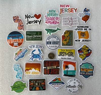 New Jersey State Stickers (25) | eBay
