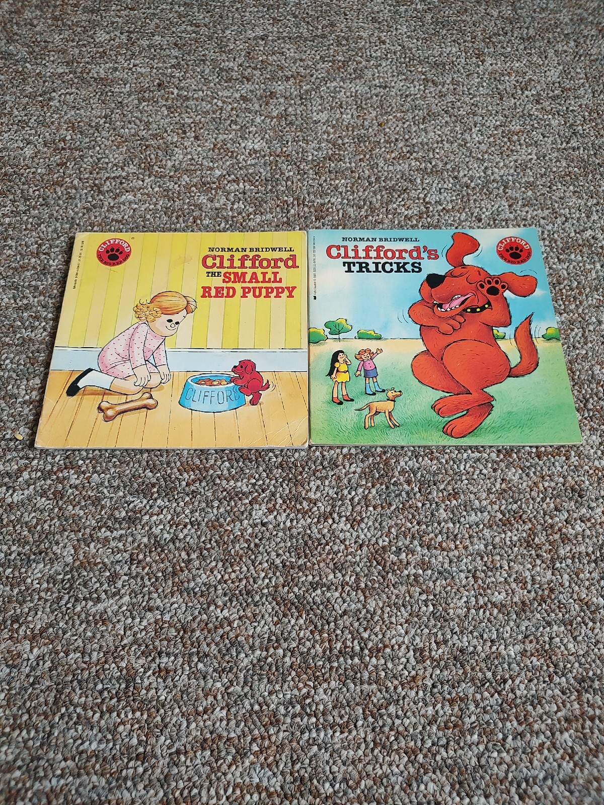 Lot of 2 Vintage Clifford The Big Red Dog Books: Norman Bridwell 1969 ...