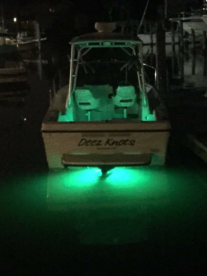 "RGB Color Changing LED Boat Drain Plug Light 1200 Lumens 1/2"" NPT ...