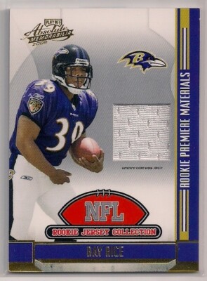 2008 RAY RICE ABSOLUTE ROOKIE JERSEY RUTGERS SCARLET KNIGHTS BALTIMORE ...