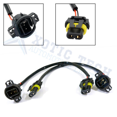 2pcs 5202 to 9006 HID Headlight Bulbs Wire Harness Cord Cable ...