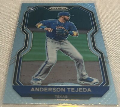 2021 Panini Prizm Baseball Anderson Tejeda Texas Rangers rookie card #9 ...