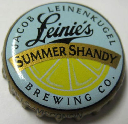 LEINIE'S SUMMER SHANDY used Beer CROWN, Bottle CAP, LEINENKUGEL ...