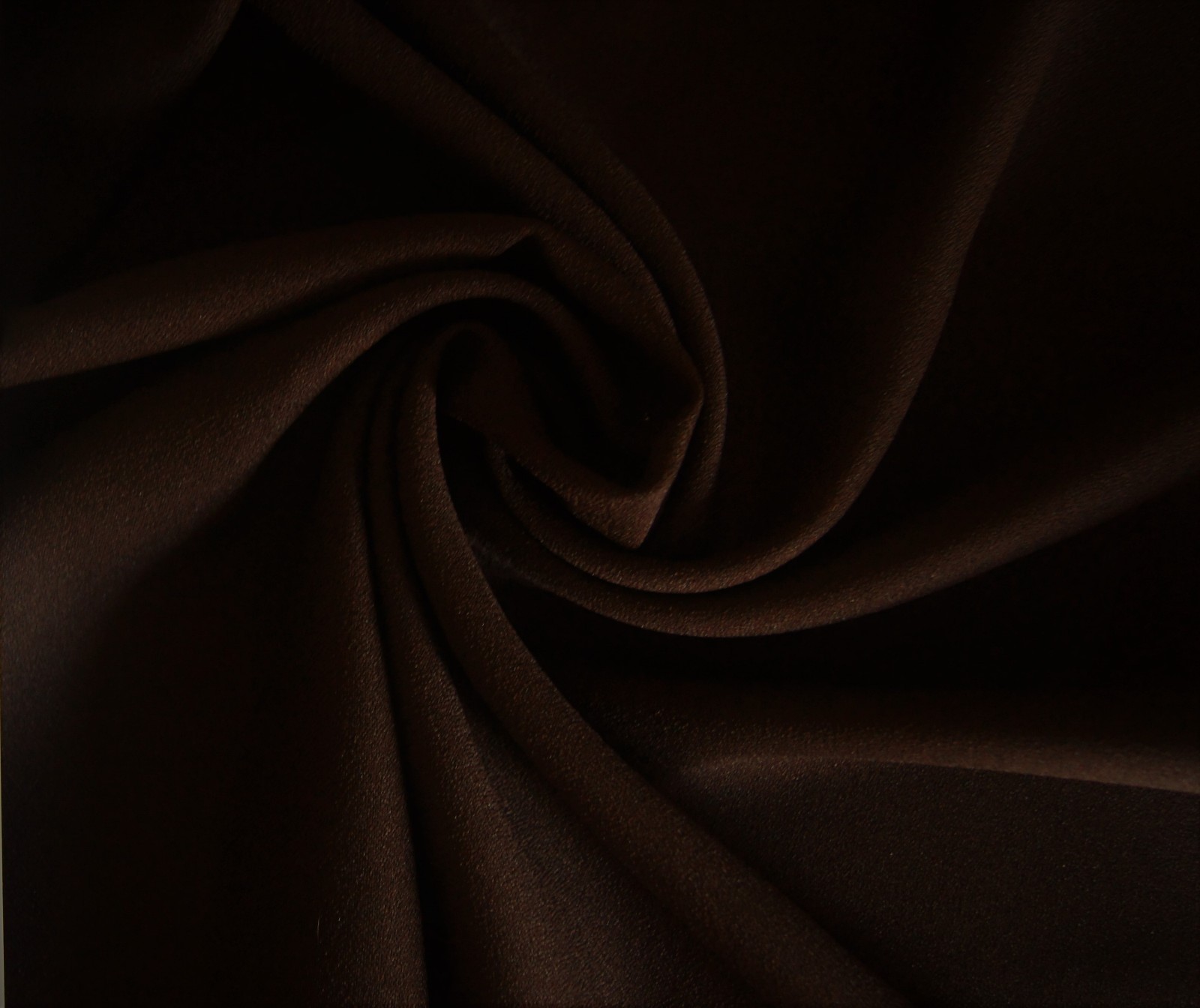 2+ Yards Dark Brown Solid Polyester Rayon Blend Fabric 94" X 62" | eBay
