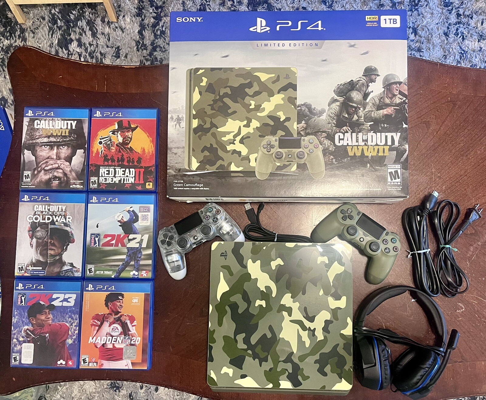 Sony PlayStation 4 Pro Console, 1 TB HDD, Wi-Fi - Green Cam- CUH-2115B ...