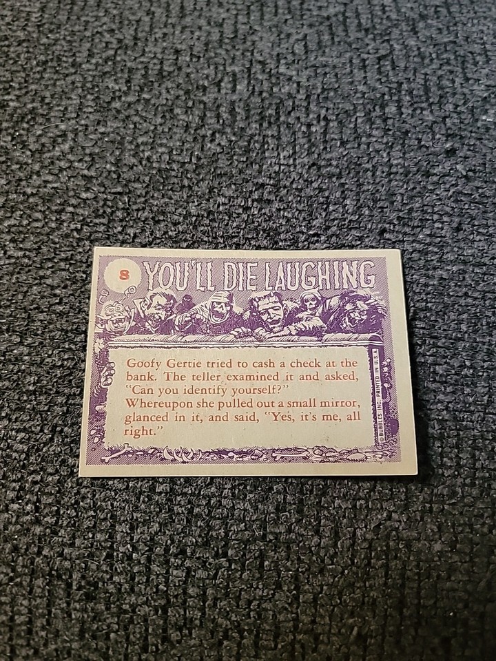 1959 Topps You'll Die Laughing - Card #8 - OC2385 | eBay