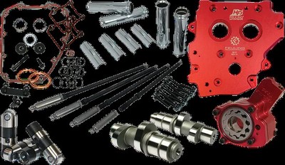 594 Gear Drive Cam Kit w ADJ Pushrod Short Lifters Dyna Fat Bob CVO 09 ...