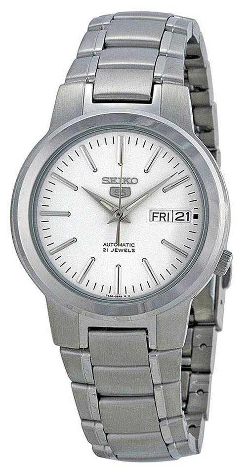 New Seiko 5 Automatic White Dial Men's Watch SNKA01 | eBay