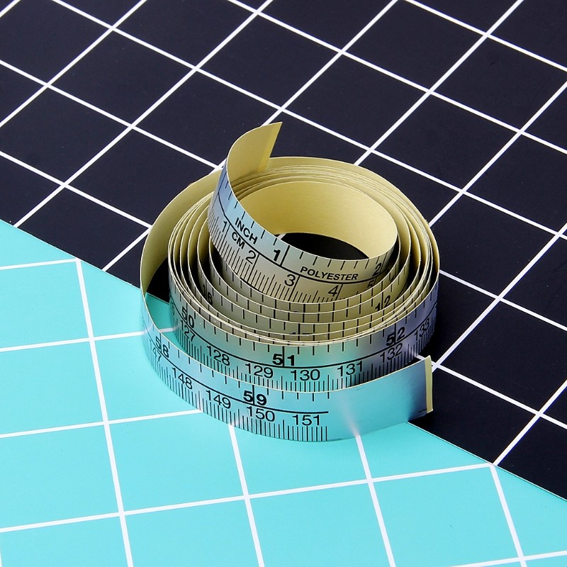 151cm Self Adhesive Metric Measure Tape Vinyl Ruler For Sewing Machine ...