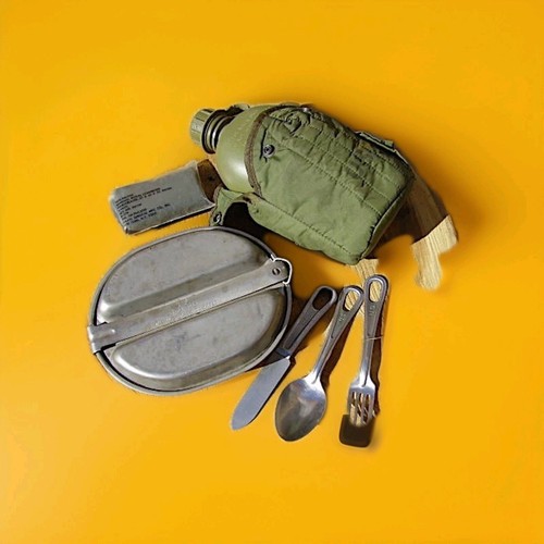 Vietnam era dated SET US Army Canteen & cover, Mess kit w/utensils ...