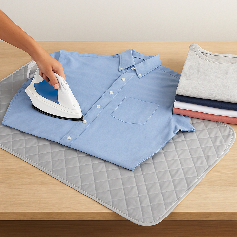 Quilted Magnetic Ironing Mat Iron Anywhere Portable Ironing Pad Ironing ...