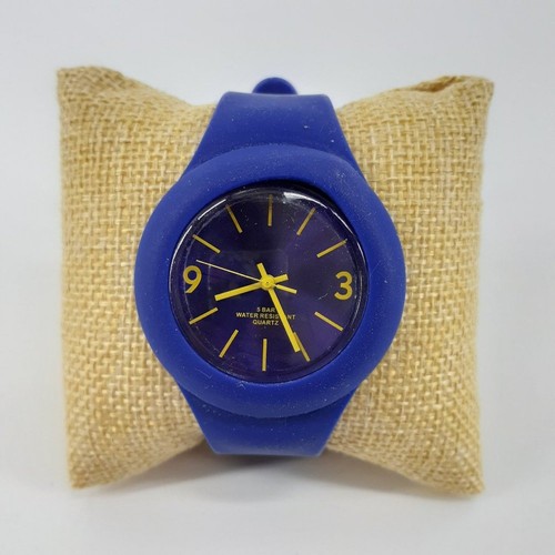 Krippl-Watches 5 Bar Sempre Blue Silicon Rubber Watch Numbers Quartz ...