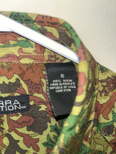 Vintage Generra Collection 100% Rayon 80’s 90’s Long Sleeve Shirt Breast Pocket | eBay