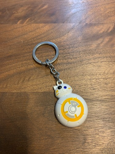 Vintage 2015 Star Wars BB-8 Droid Key Chain New The Force Awakens White ...