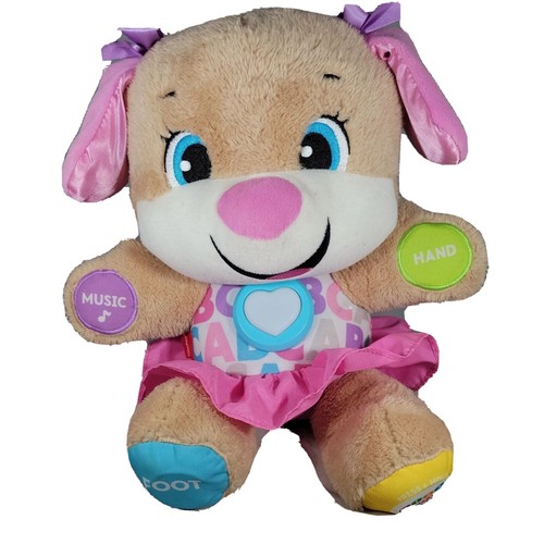 Fisher-Price Laugh Learn SMART STAGES PUPPY Sis Toddler Learning Plush ...