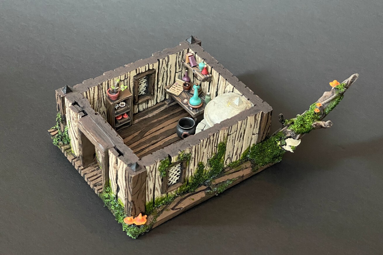 Holzhaus / herr der Ringe / Frostgrave / RPG / Diorama / Tabletop ...