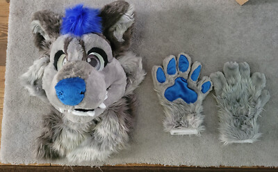Fursuit partial head and paws | eBay