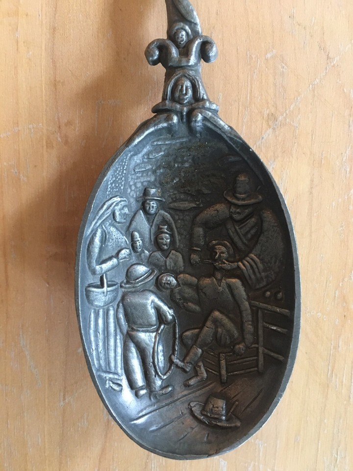Vintage German Pewter Spoon With Scene Called The Dentist | eBay