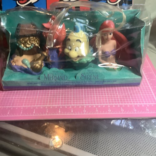 New Disney Store The Little Mermaid Squeeze Toy Princess Ariel Sebstian ...