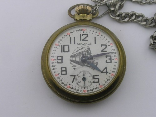 Advance Pocket Watch Fancy Dial & Case 16s 51mm Needs Serviced | eBay
