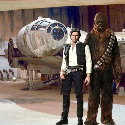 1/6 Millennium Falcon Backdrop 15”x15” - For 1/6 Han Solo Chewbacca ...