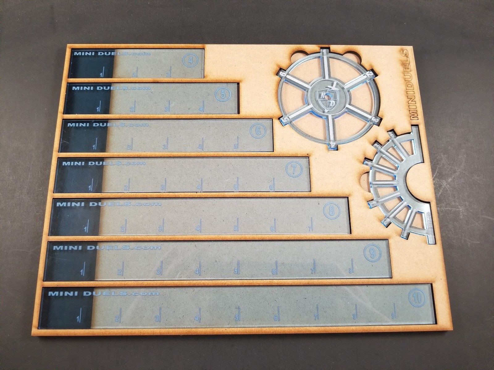 Guild ball Measuring Sticks Widget Tray with Acrylic rulers and widgets ...
