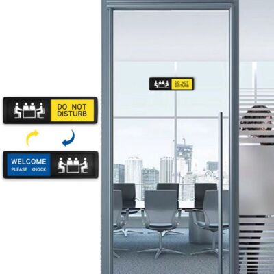 Waterproof Office Door Sign Self adhesive Door Slider Signs Meeting ...