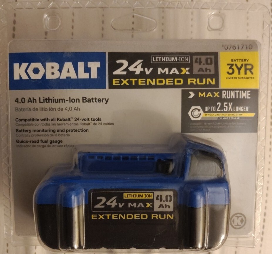 Kobalt KB 424-03 24V Max 4Ah Lithium-Ion Power Tool Battery for sale ...