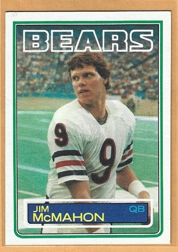 1983 Topps Jim McMahon # 33 Chicago Bears NM | eBay