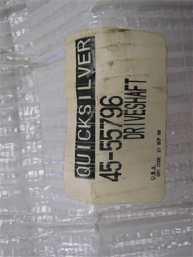MERCURY QUICKSILVER DRIVE SHAFT 45-55796 MARINE BOAT | eBay