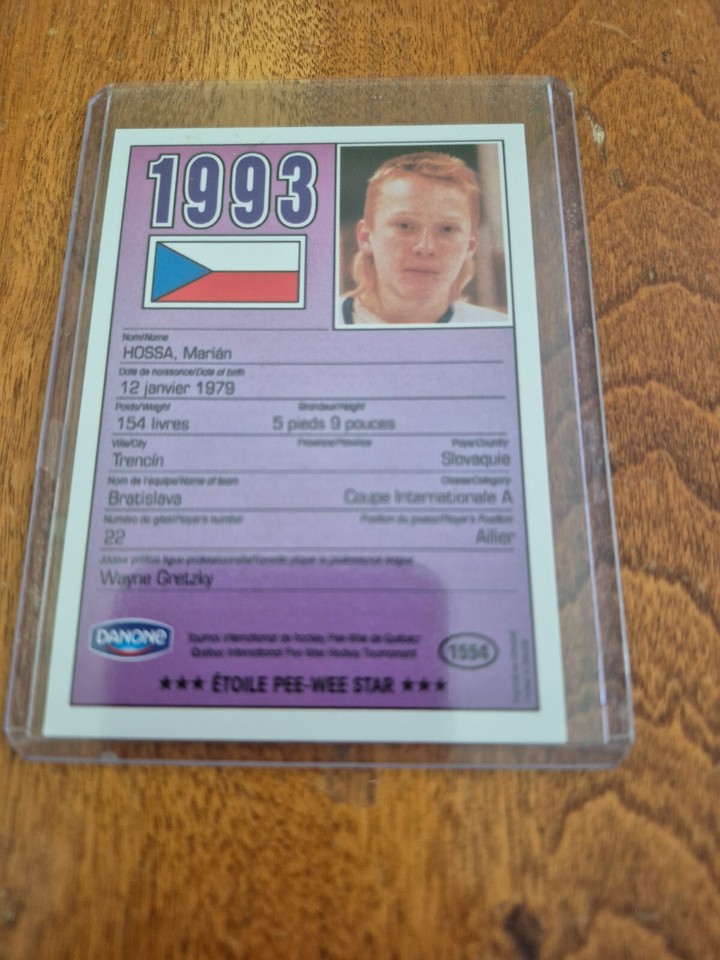 2011 Danone Card Marian Hossa Peewee Hockey Souvenir Collection | eBay
