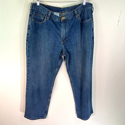 Carhartt Relaxed Fit Denim Jeans Mens Size 40 Blue Straight Leg 40X28 ...