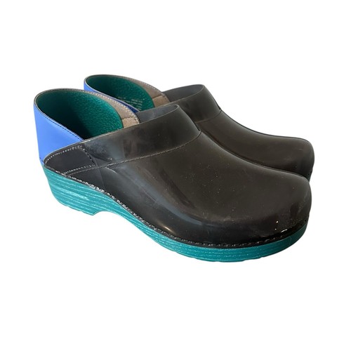Dansko Women Professional Translucent Black Clog Size 41 Slip On Rocker ...