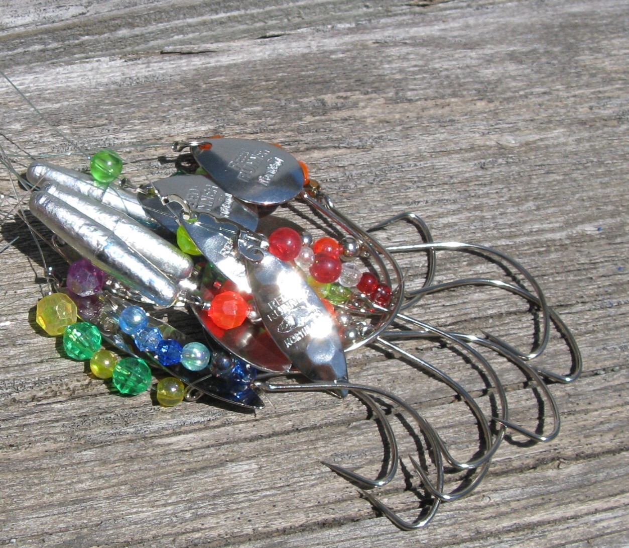 Lot of 10 Northland Blade Walleye Red Tail Minnow Trailers Multicolor ...