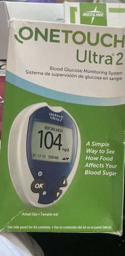 One Touch Ultra 2 Blood Glucose Meter Monitoring System Factory Sealed ...