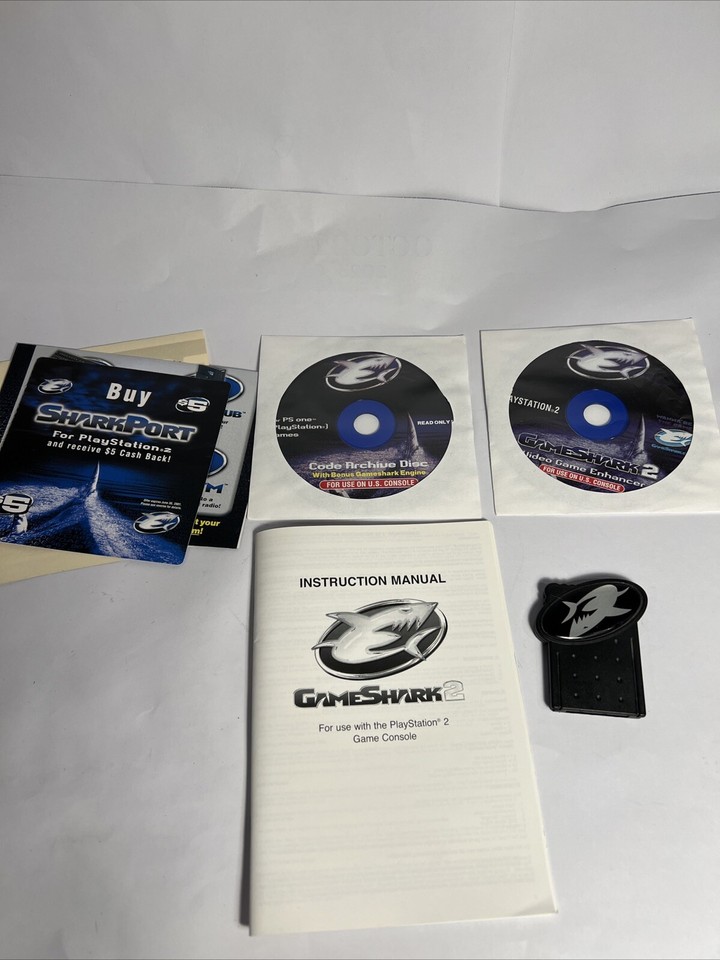 GameShark 2 Version 2 Video Game Enhancer - Sony PS2 PlayStation 2 ...