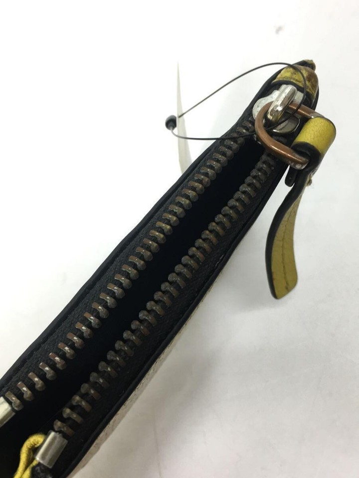 MARC JACOBS × PEANUTS Snoopy Wallet Card Case Yellow Collaboration USED ...