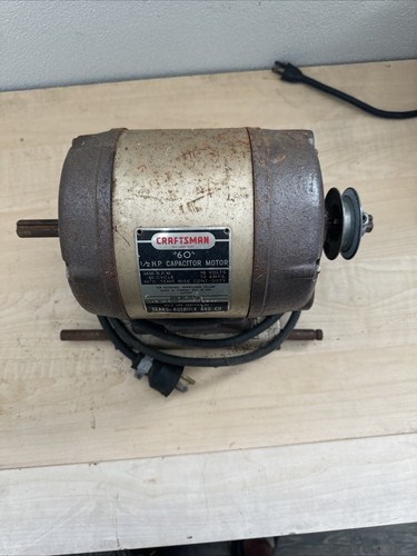 VINTAGE CRAFTSMAN 8" TABLE SAW 1/2 HP REVERSIBE MOTOR 103/ 113 Model ...