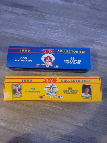 1989 1990 Score Baseball Complete Factory Sets griffey 89 rc upperdeck ...